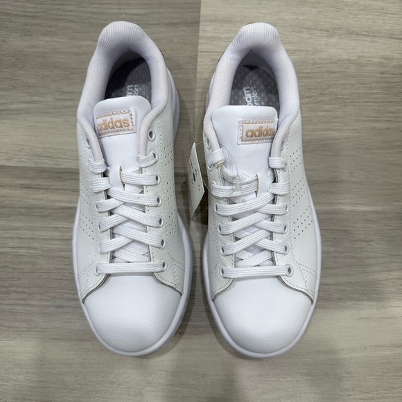 adidas | Shoes | Adidas Advantage Shoes Cloudwhite Copper Metallic ...